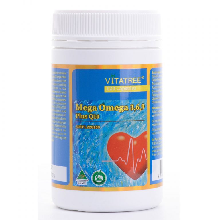 Vitatree Mega Omega 3, 6, 9 Plus Q10 - Maxcare Pharma